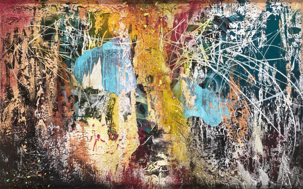 José Parlá Writers' Bench (Signed Print) 2020 | For Sale