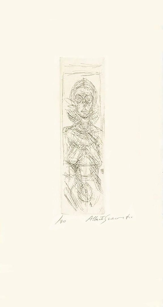Alberto Giacometti Annette De Face (Signed Print) 1955 | MyArtBroker