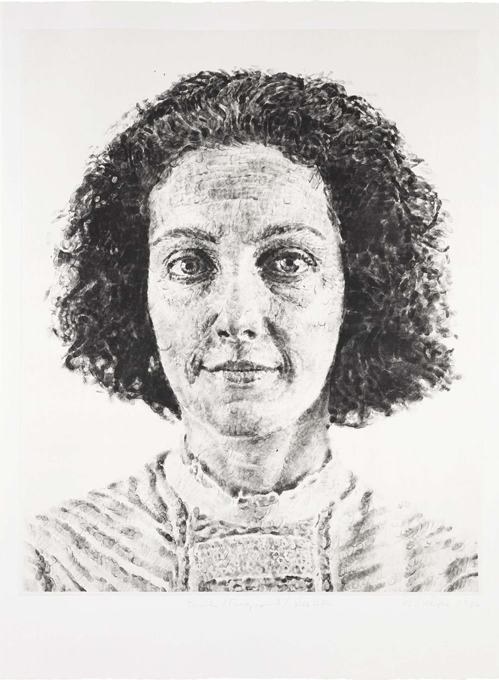 Chuck Close Emily (Signed Print) 1986 | MyArtBroker