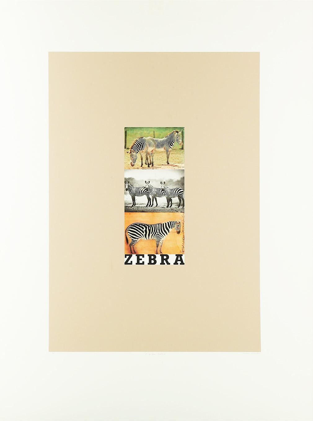Peter Blake Z Is For Zebra (Signed Print) 1991 | For Sale