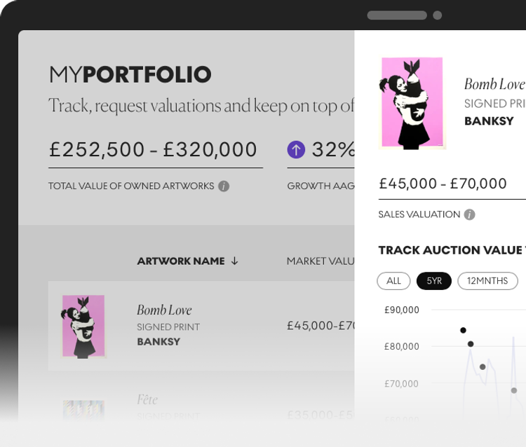 MyPortfolio: Art Collection Management Tool - Live Valuations & Data