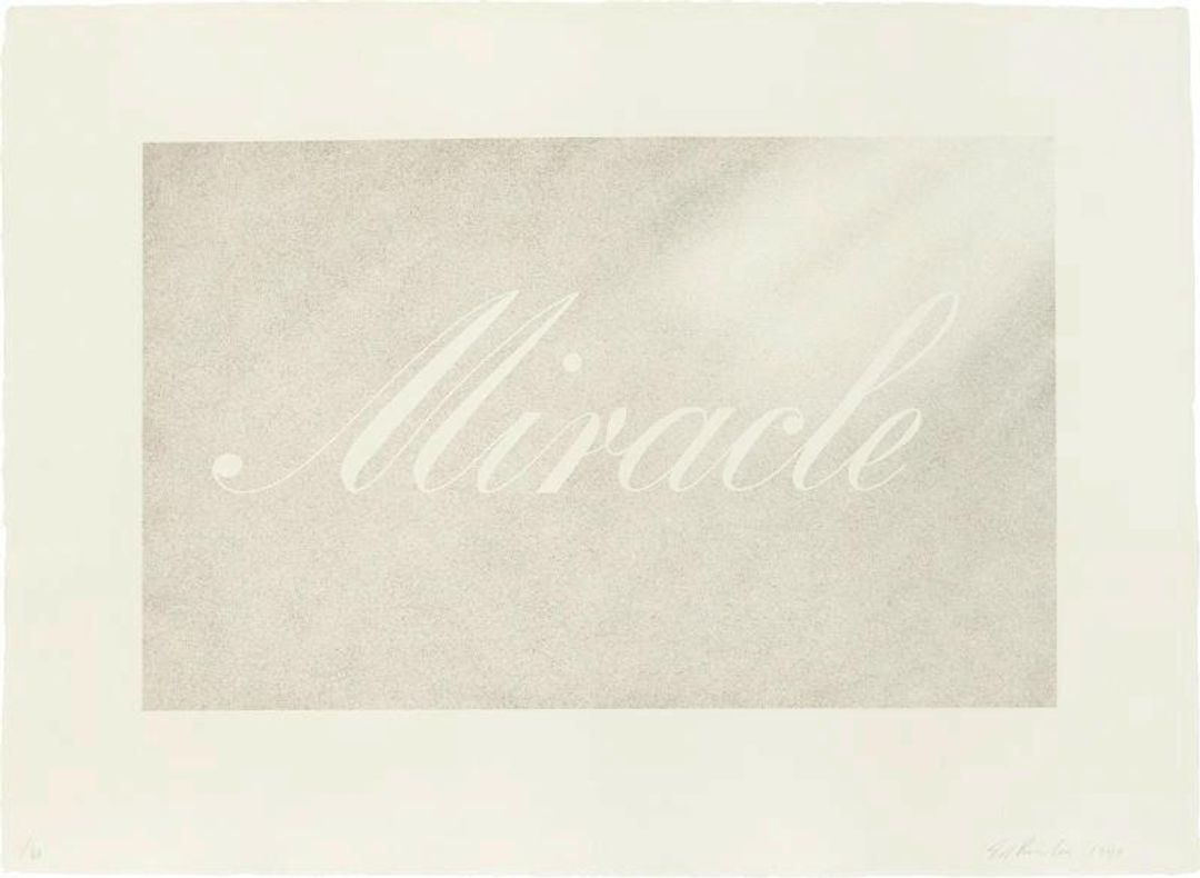 Ed Ruscha Miracle (Signed Print) 1999 | MyArtBroker