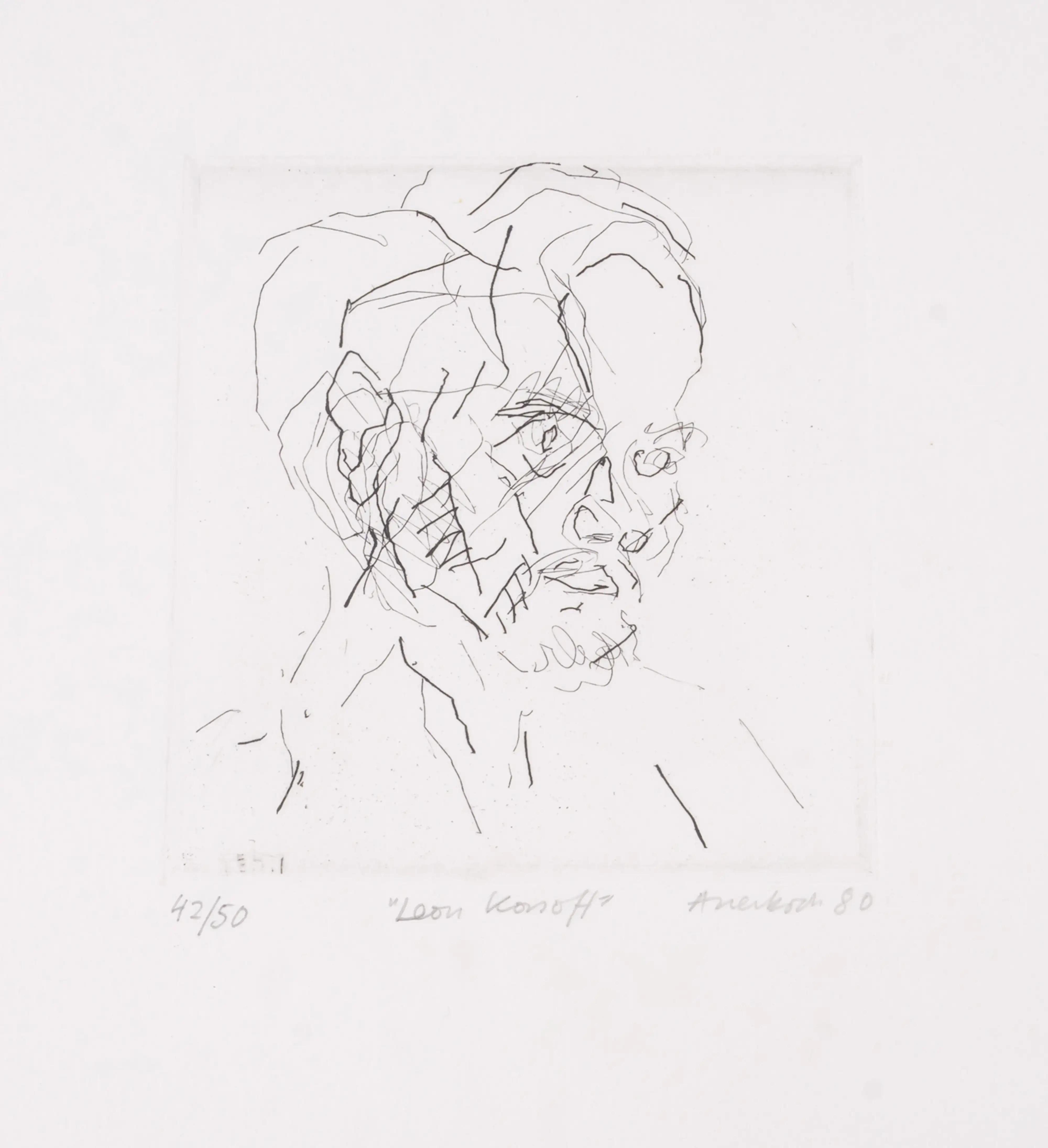 Frank Auerbach Leon Kossoff (Signed Print) 1980 | MyArtBroker