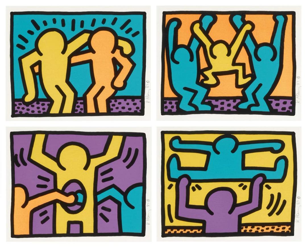 Keith Haring Pop Shop I (complete set) (Signed Print) 1987 | MyArtBroker