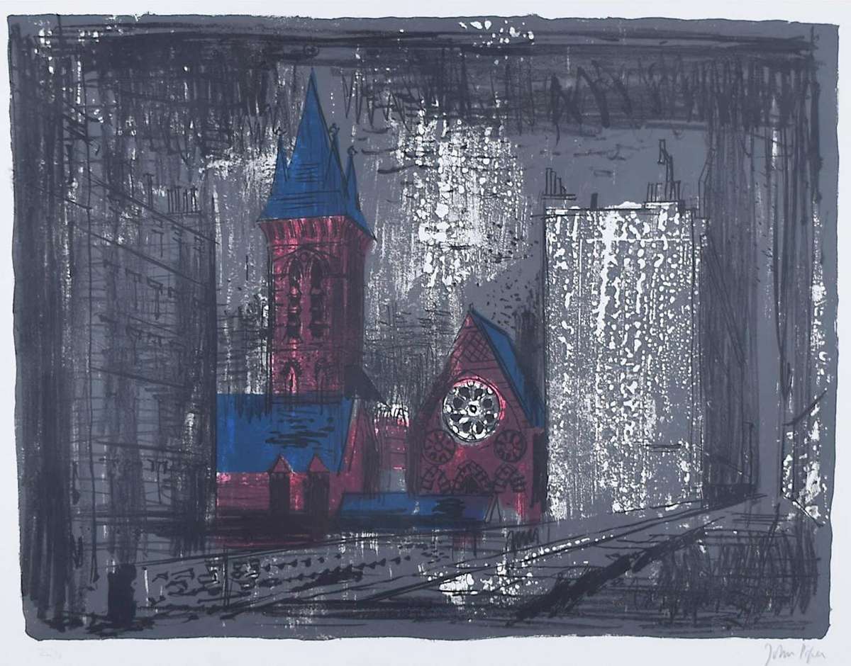 John Piper St James The Less, Westminster (Signed Print) 1964 | For Sale