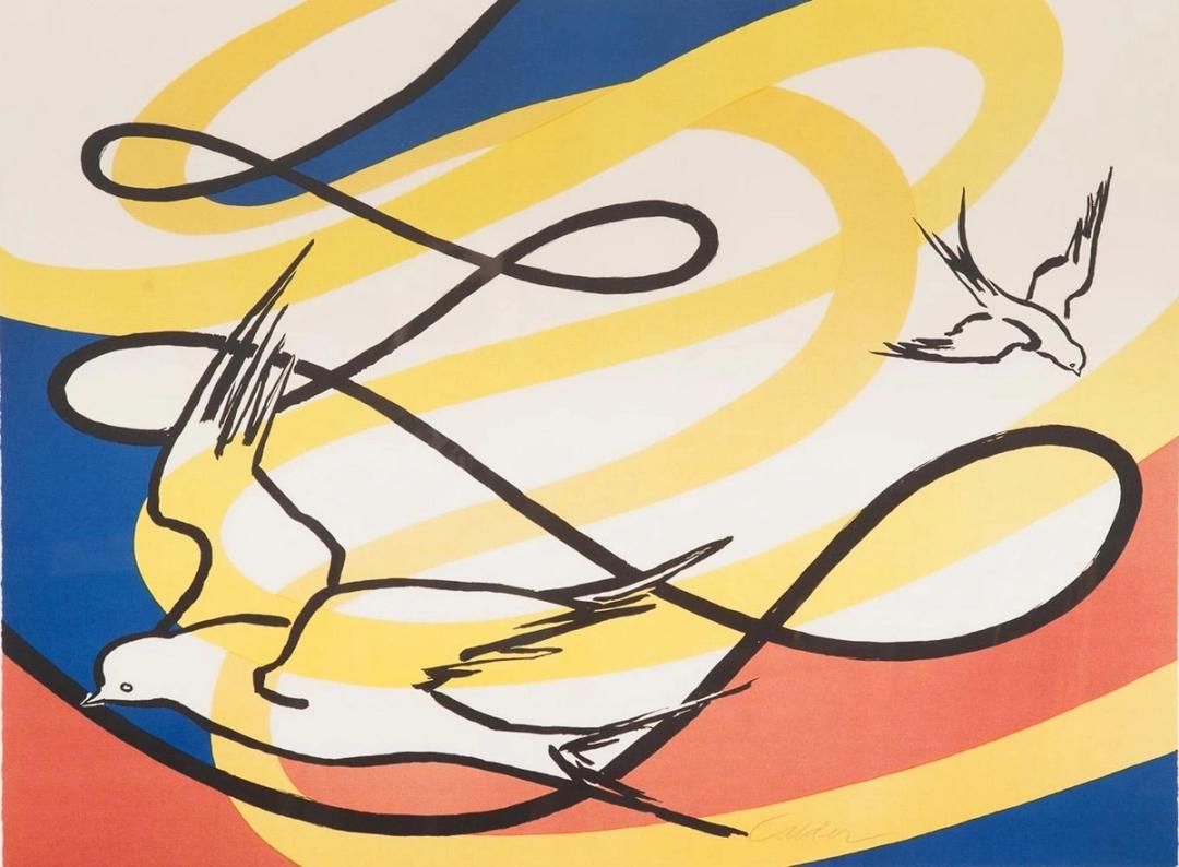 Alexander Calder Birds In Flight (Signed Print) 1975 | MyArtBroker