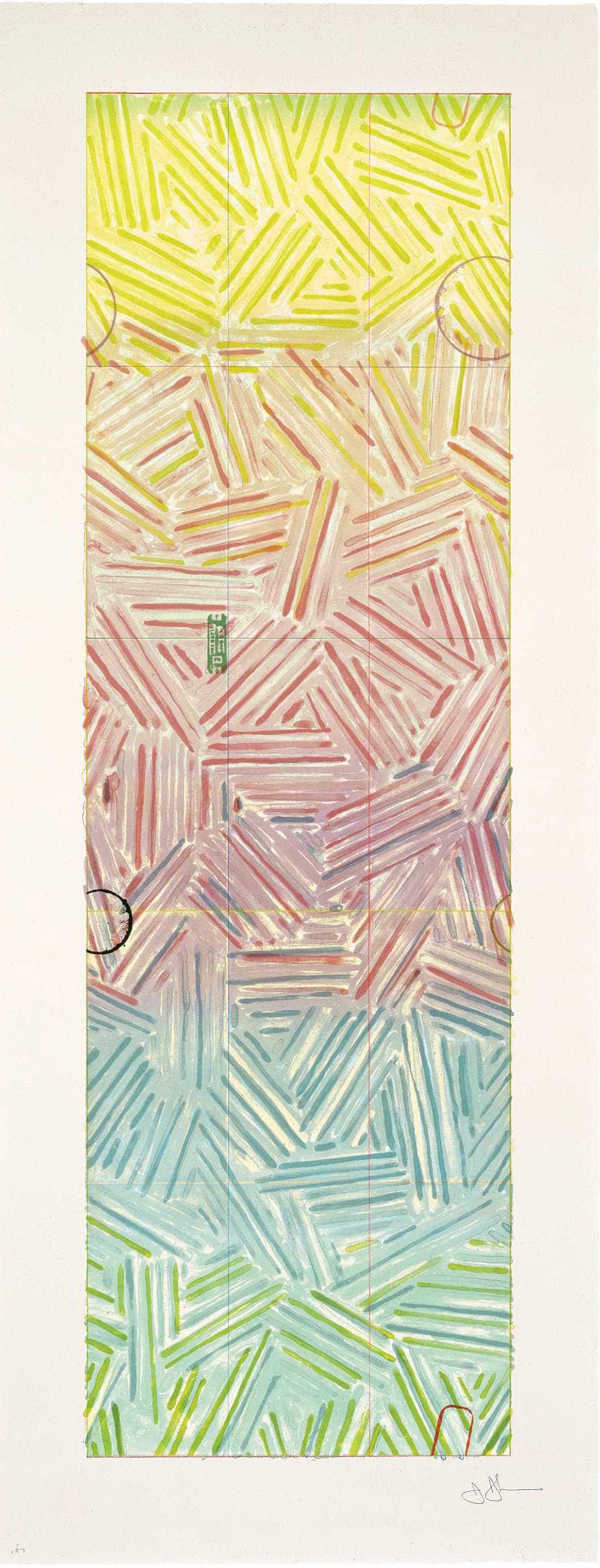 Jasper Johns Usuyuki (ULAE 211) (Signed Print) 1980 | For Sale