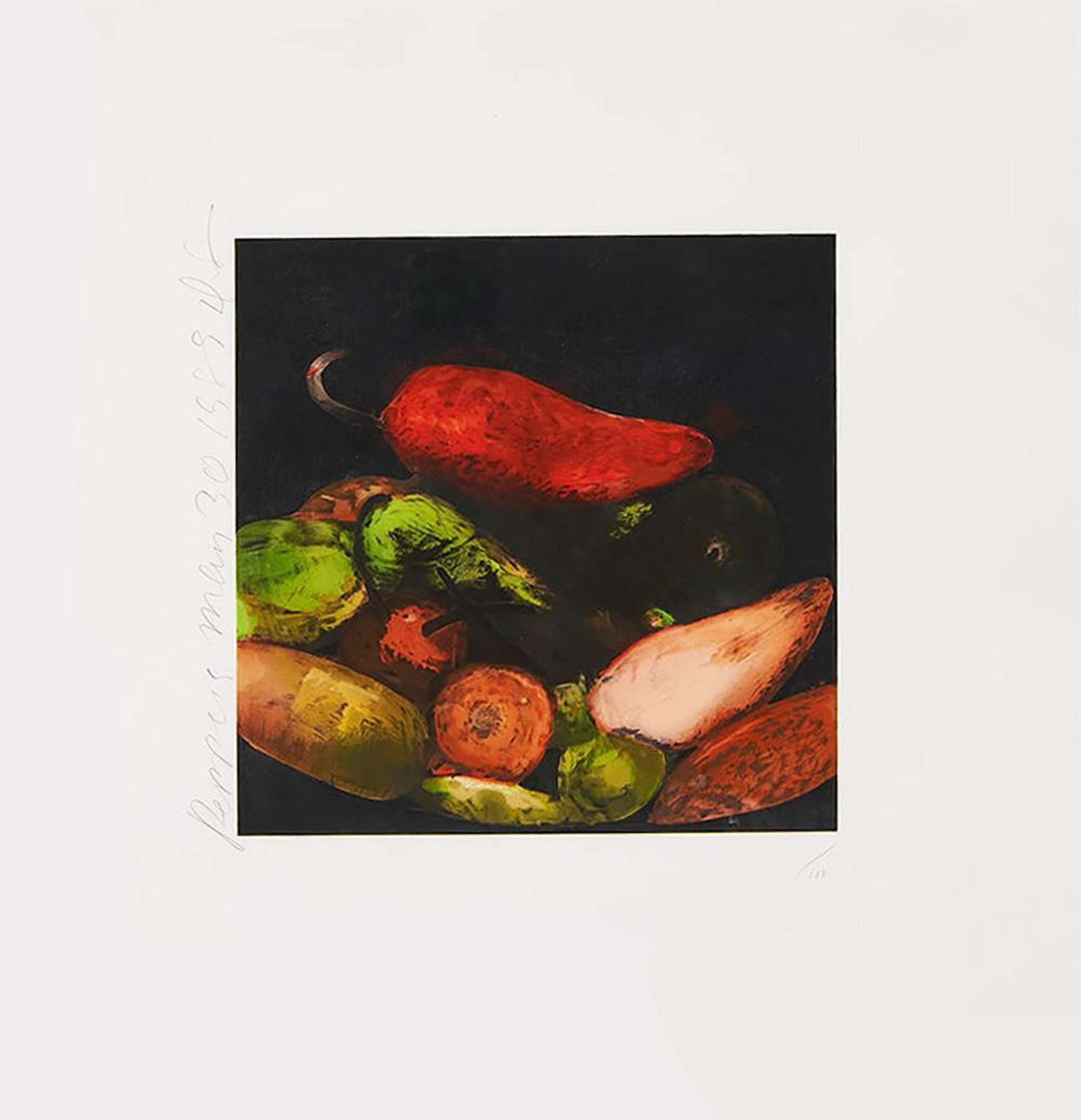 Donald Sultan Peppers (Signed Print) 1989 | For Sale