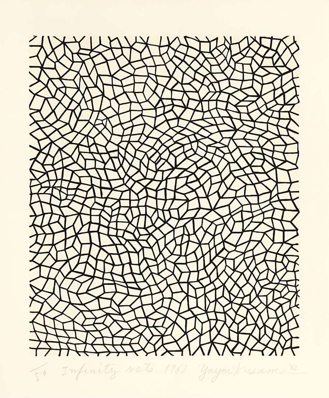 Yayoi Kusama Infinity Nets 1963, Kusama 15 (Signed Print) 1983 ...