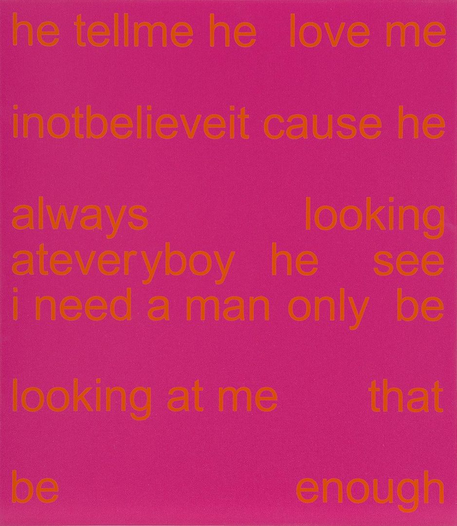Adam Pendleton He Tell Me He Love Me (Signed Print) 2004 | MyArtBroker