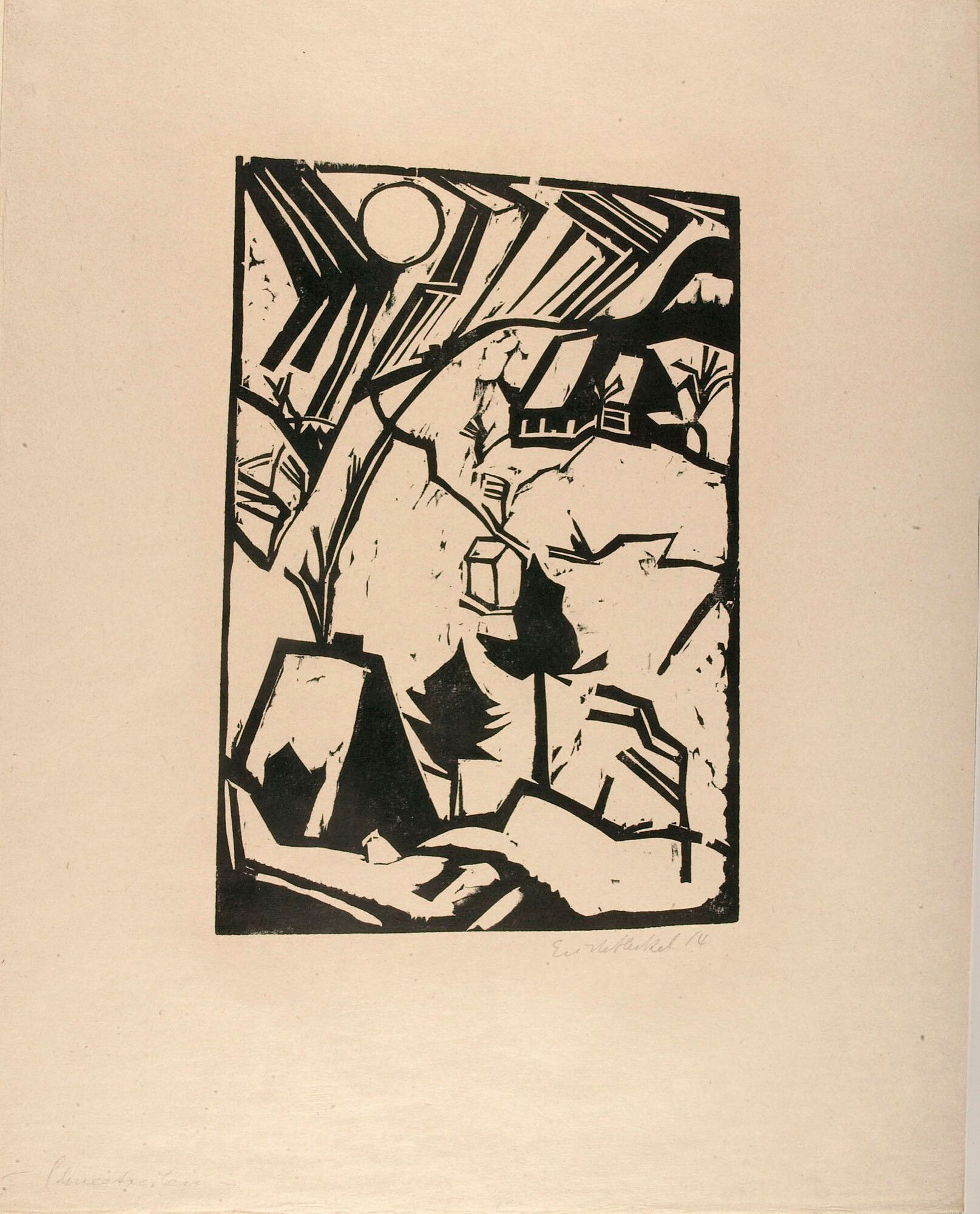 Erich Heckel Driving Snow (Signed Print) 1914 | MyArtBroker