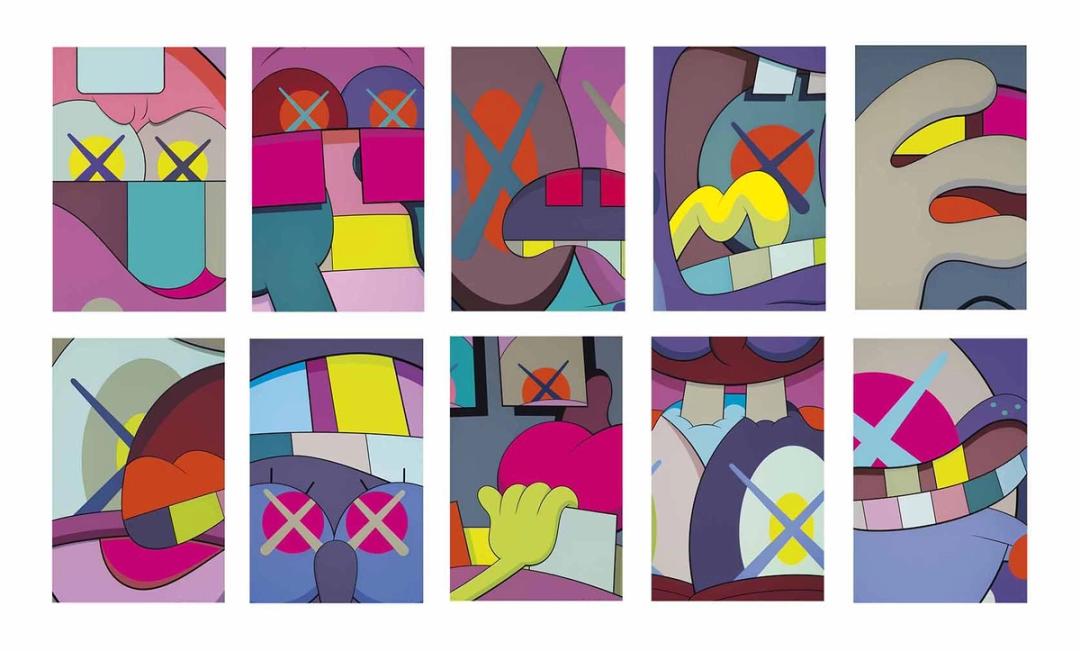 KAWS Ups And Downs (complete set) (Signed Print) 2013 | MyArtBroker