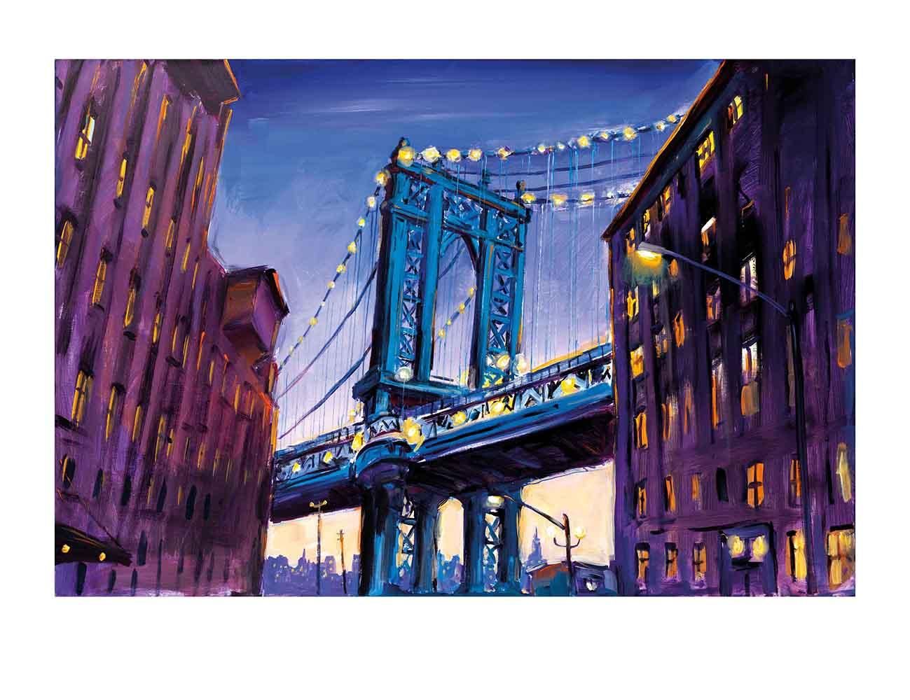 Bob Dylan Manhattan Bridge, Downtown New York (Signed Print) 2017 ...