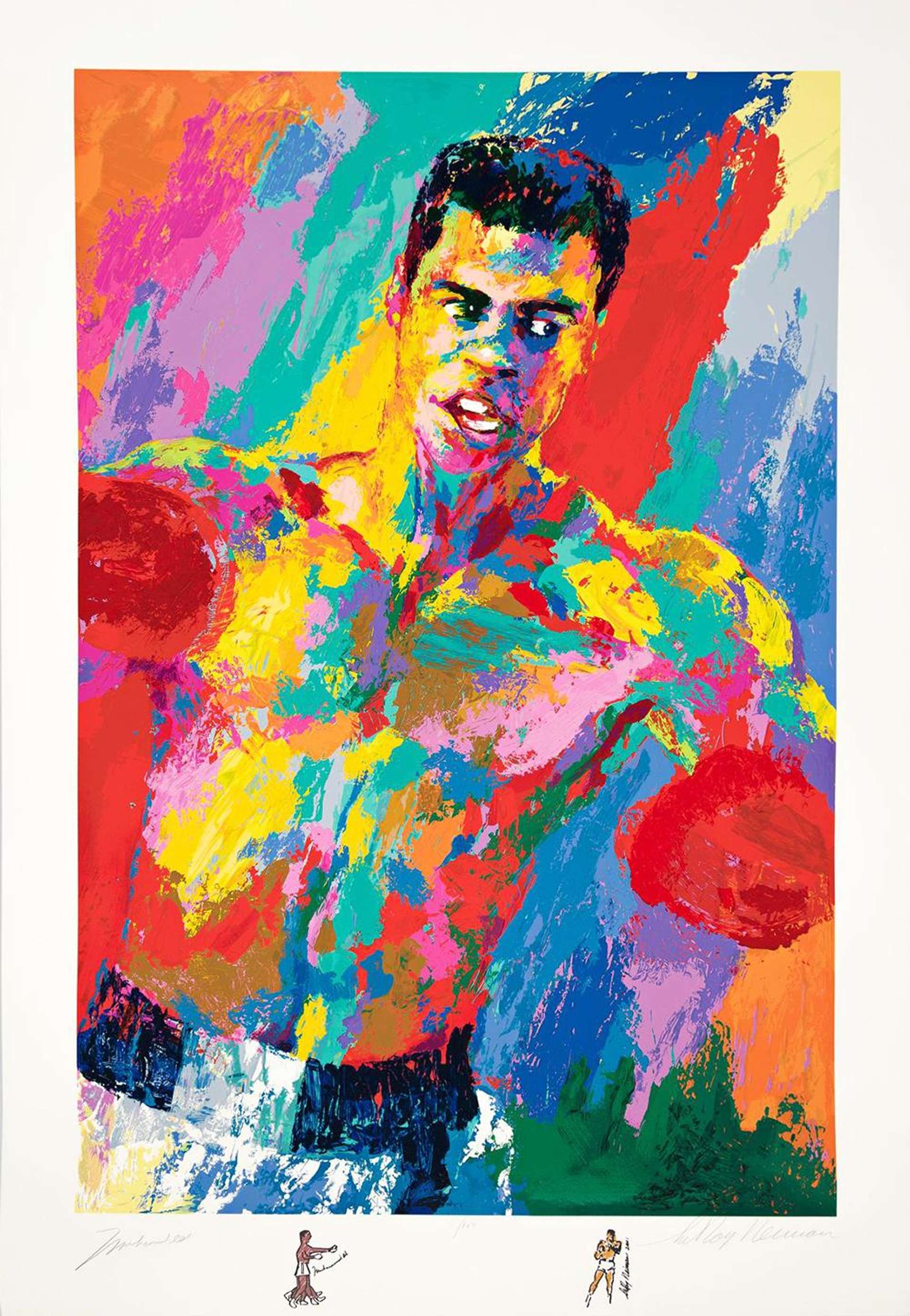 Leroy Neiman Portrait Of Muhammad Ali (Signed Print) 2001
