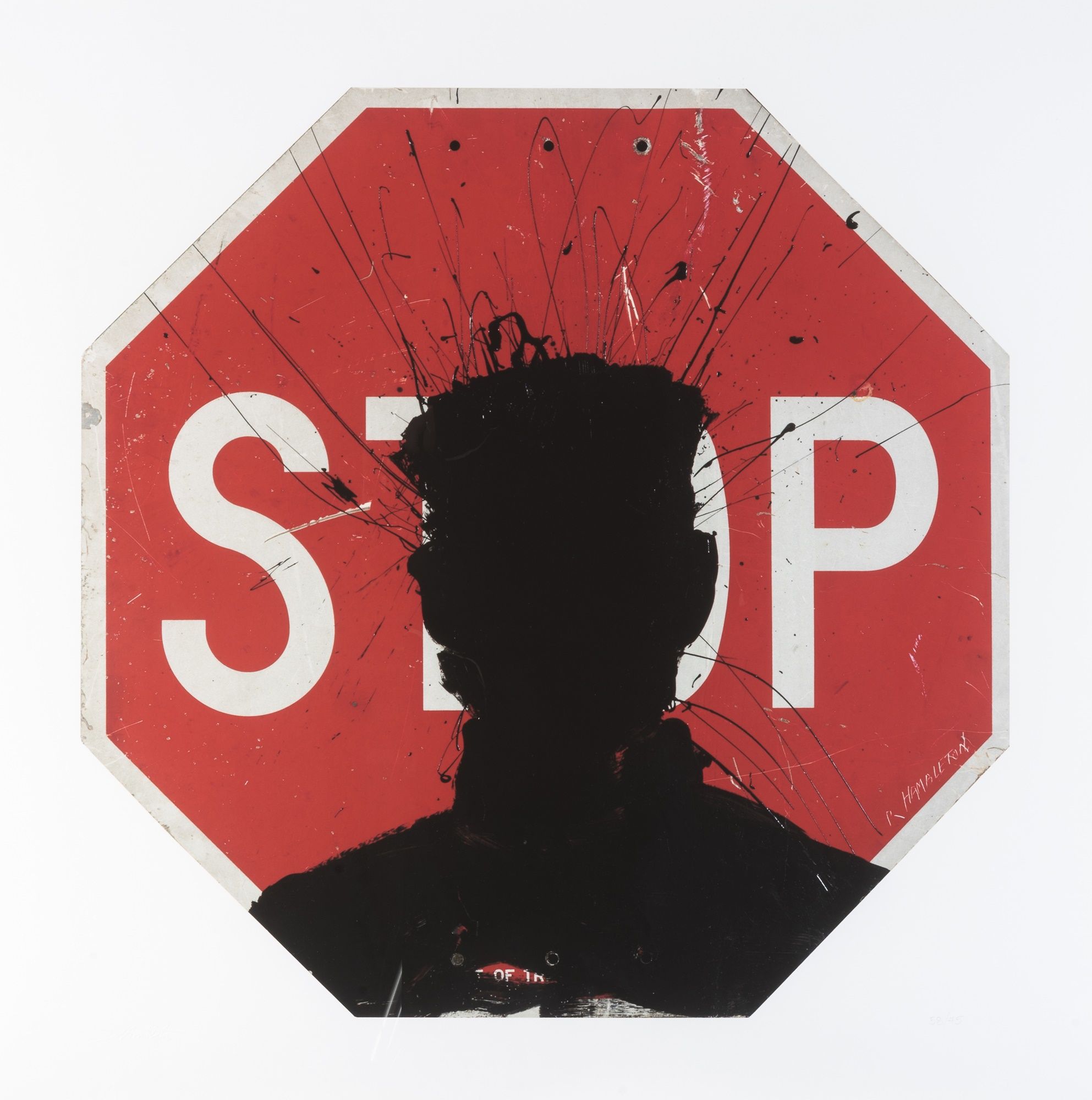 Richard Hambleton Stop Sign (Unsigned Print) 2018 | MyArtBroker