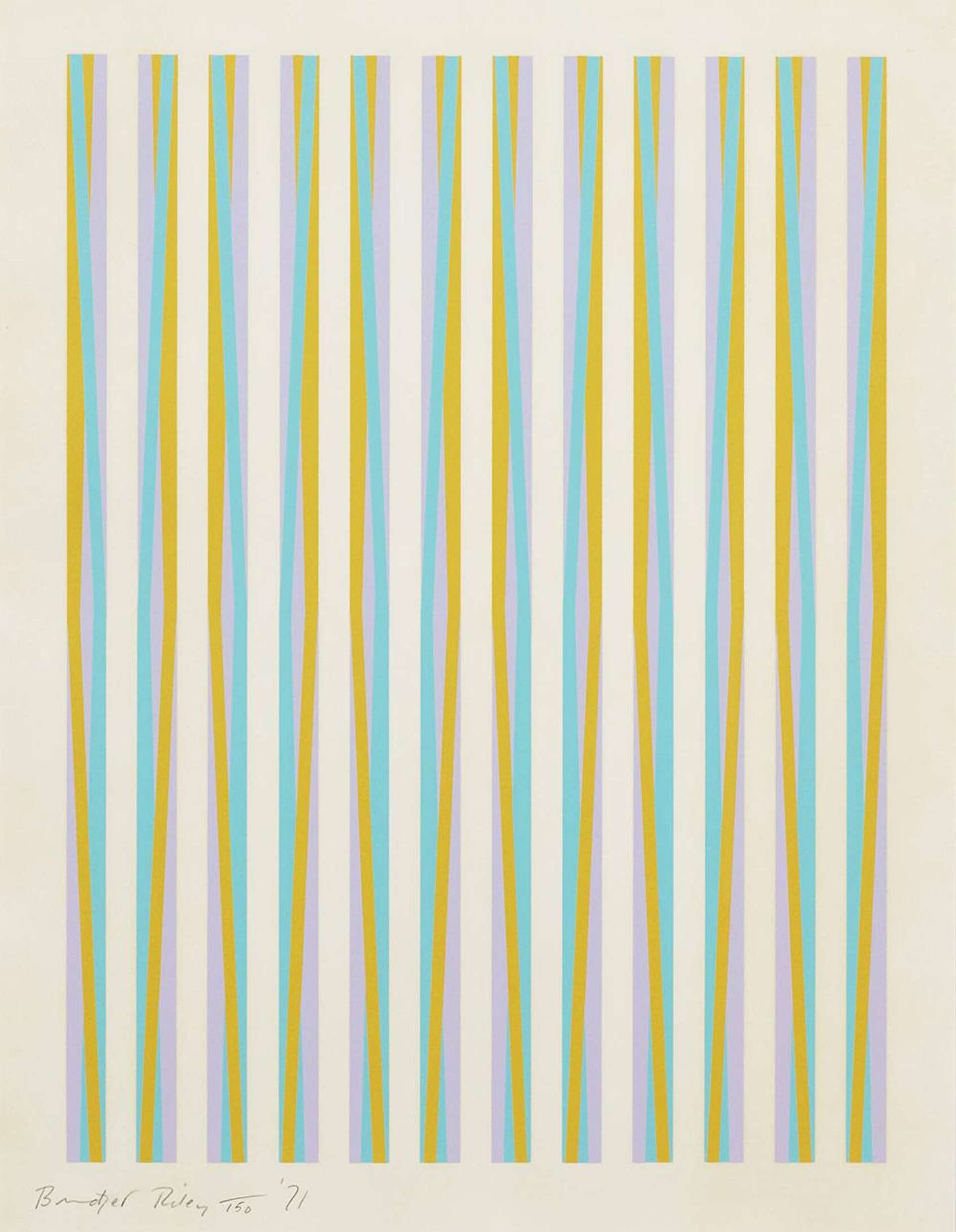 Bridget Riley Print For Chicago 8 (Signed Print) 1971 | MyArtBroker