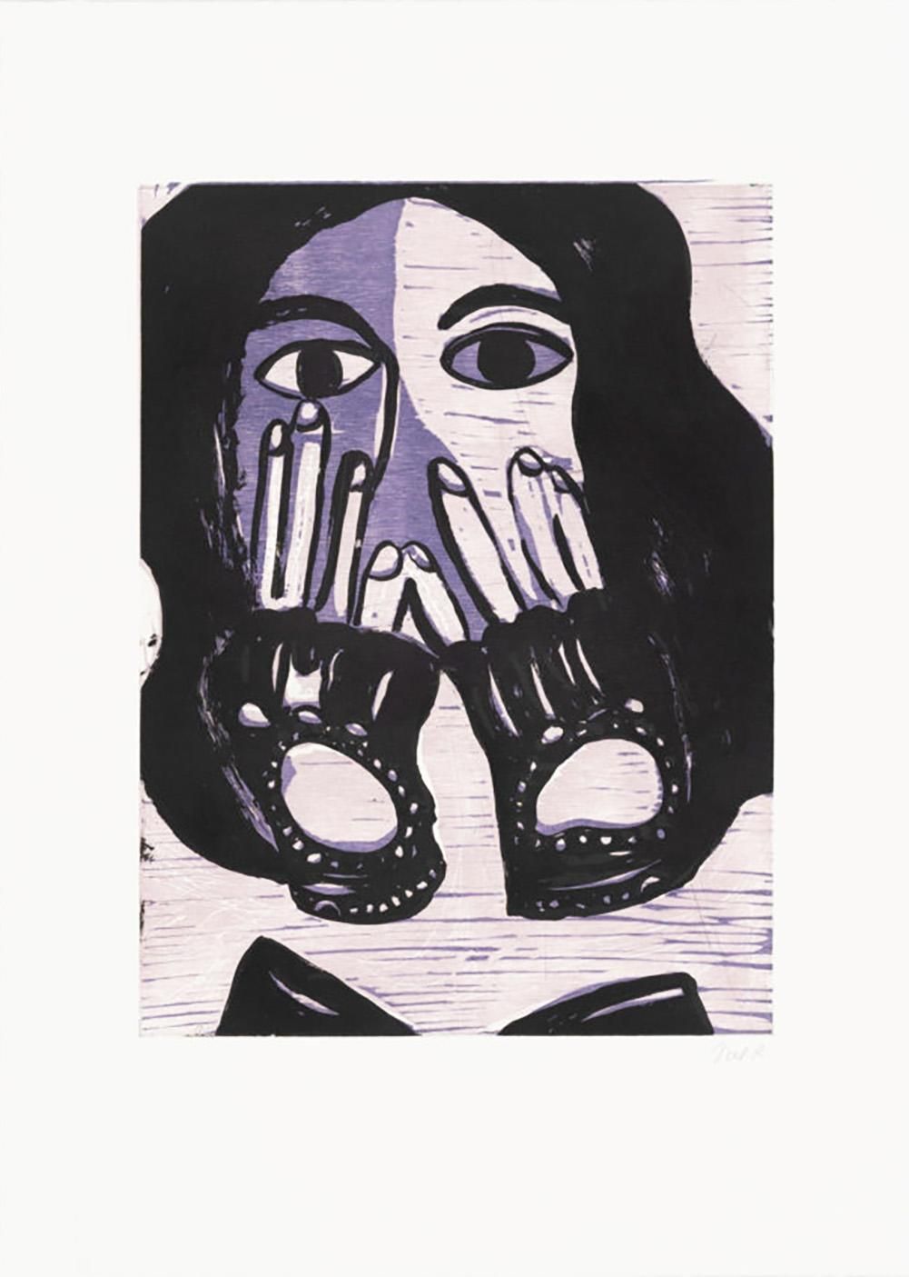 Tal R Black Gloves (Signed Print) 2016 | MyArtBroker