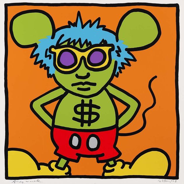 Keith Haring Andy Mouse 4 (Signed Print) 1986 | MyArtBroker