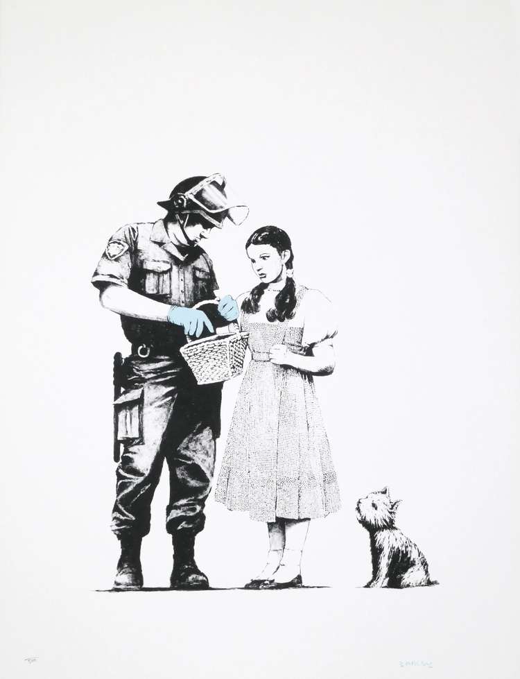 The Theme of Disorder & Authority in Banksy’s Prints