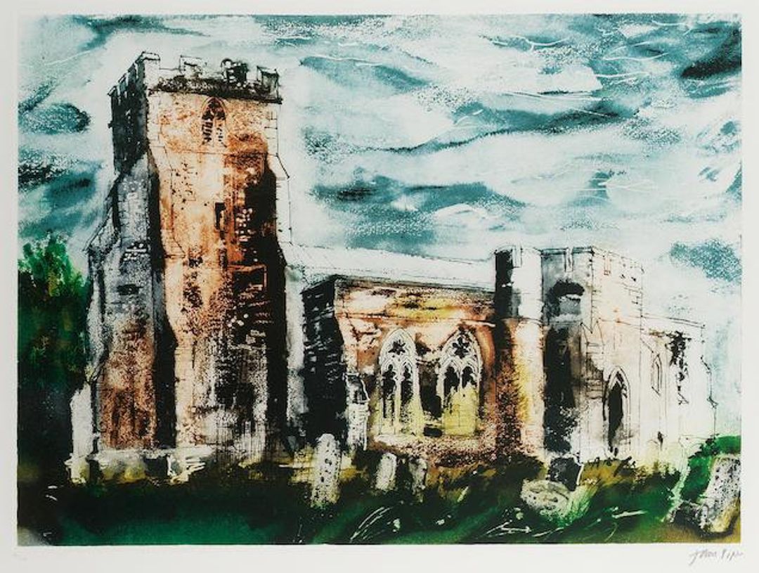 John Piper Ivychurch, Romney Marsh (Signed Print) 1983 | MyArtBroker