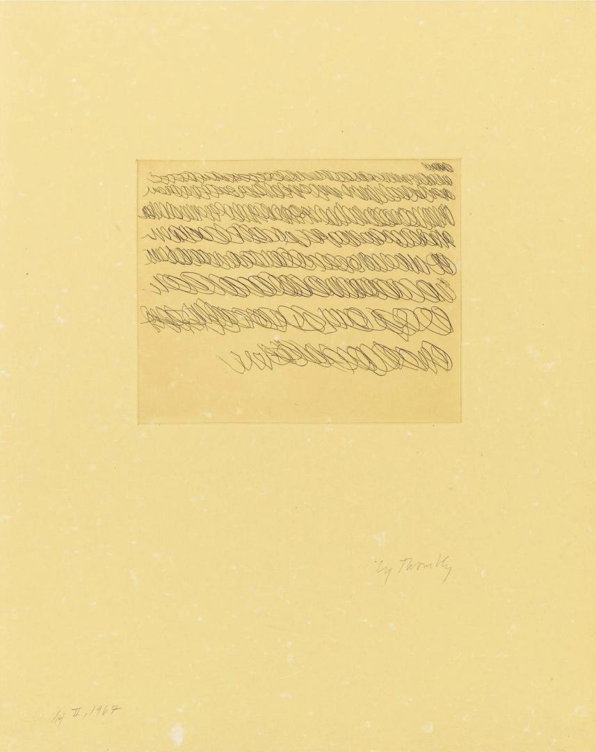 Cy Twombly Note II (Signed Print) 1967 | MyArtBroker