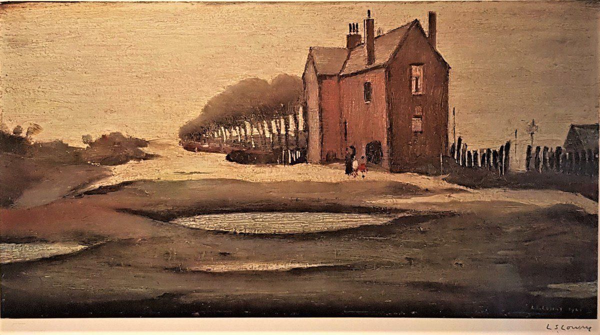 L S Lowry The Lonely House (Signed Print) | MyArtBroker
