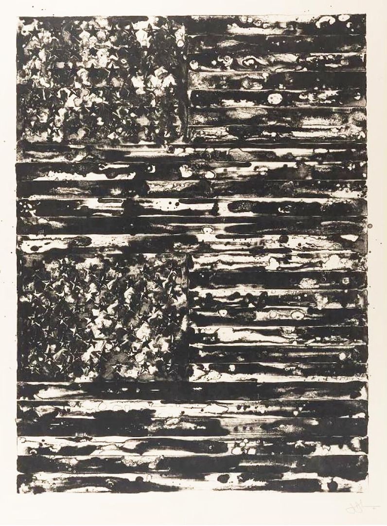 Jasper Johns Two Flags (ULAE 209) (Signed Print) 1980 | MyArtBroker