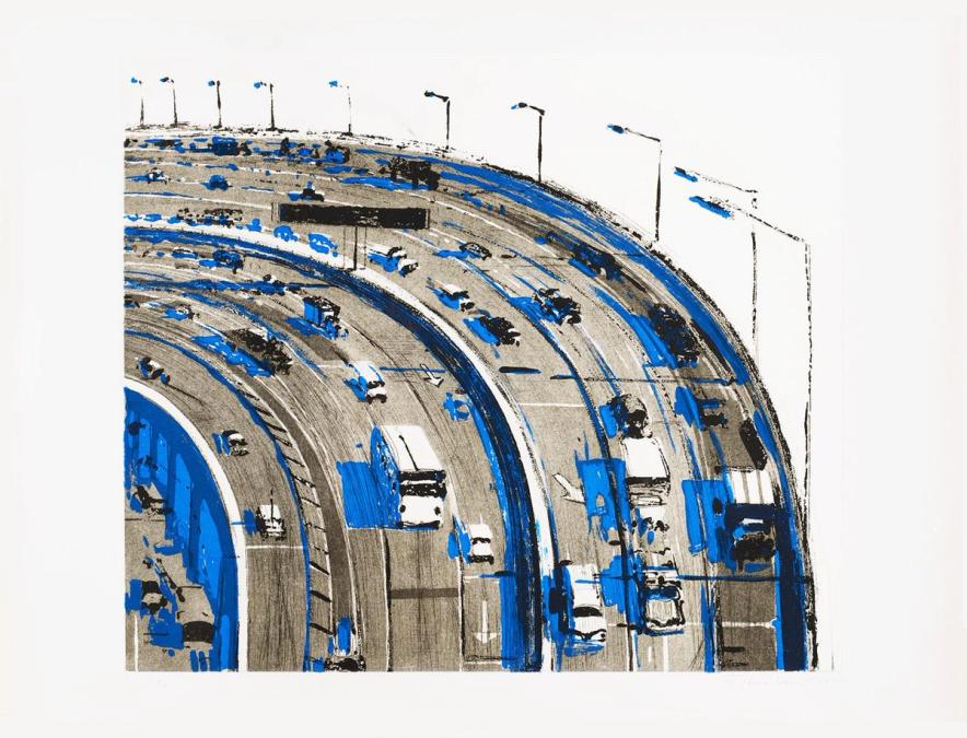 Wayne Thiebaud Freeway Curve (Signed Print) 1979 | MyArtBroker