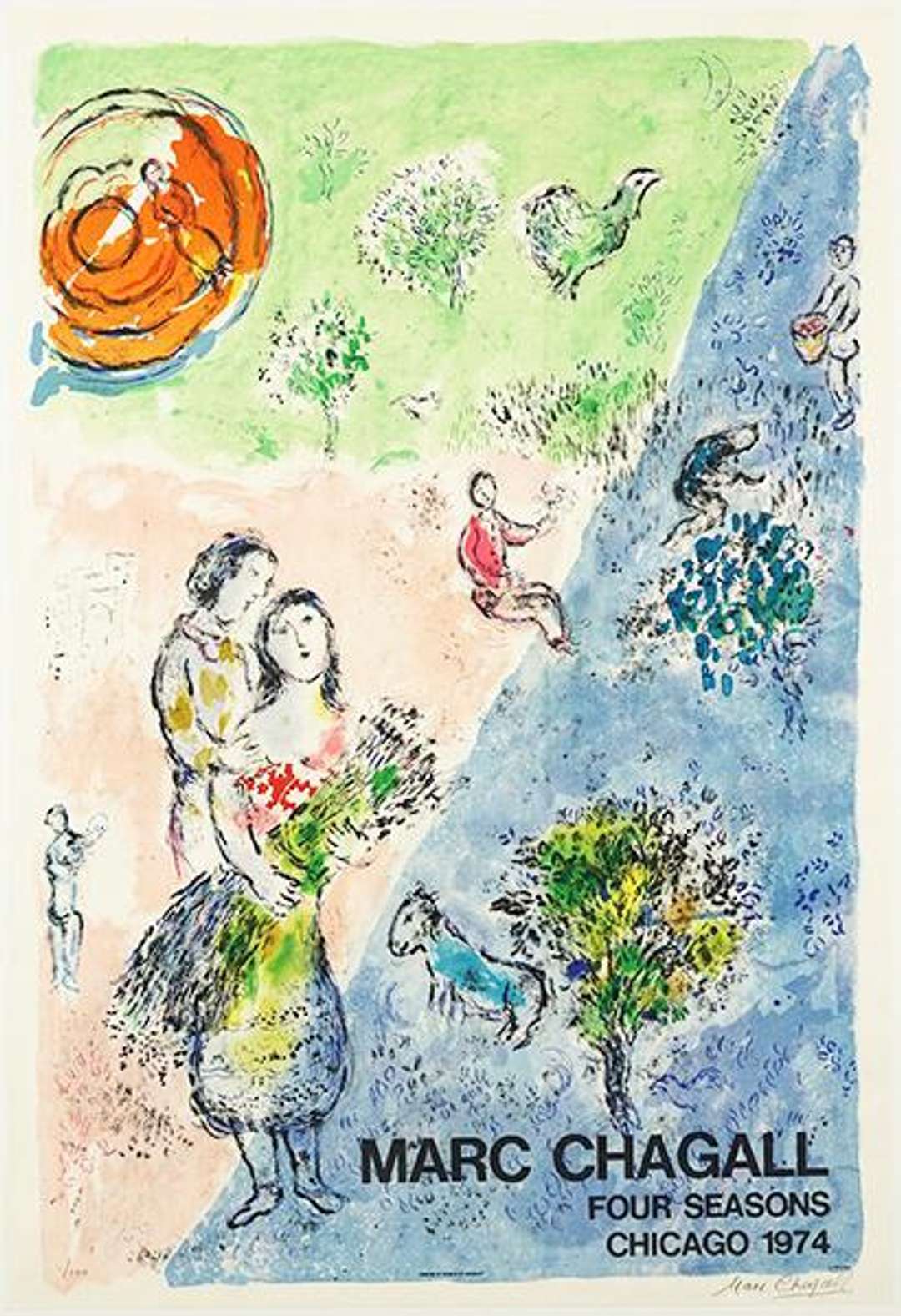 Marc Chagall Four Seasons (Signed Print) 1974 | MyArtBroker
