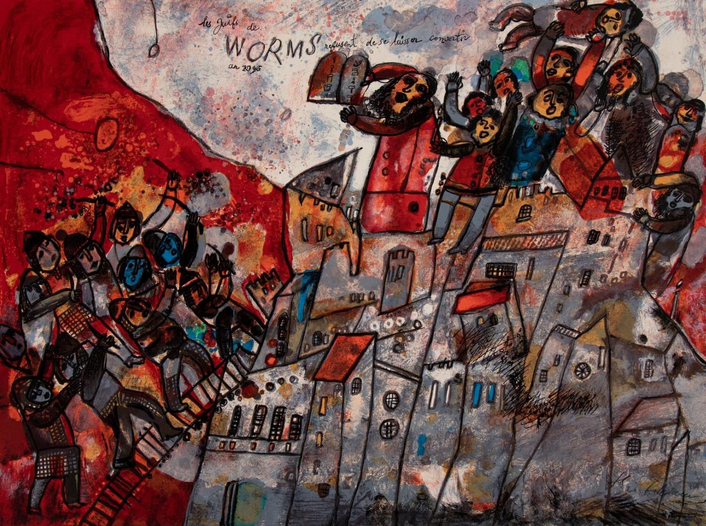 Theo Tobiasse Les Juifs De Worms Réfusent De Se Laisser Convertir ...