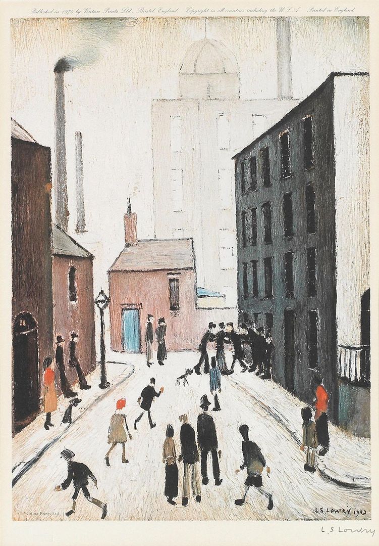 L S Lowry Industrial Scene (Signed Print) 1974 | MyArtBroker