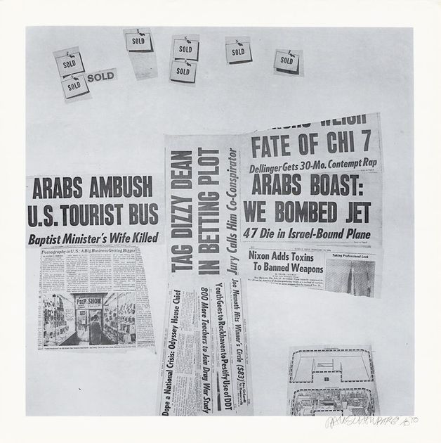 Robert Rauschenberg Features XIX (Signed Print) 1970