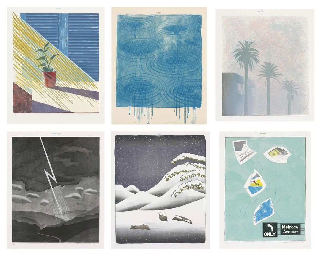 David Hockney Rain David Hockney | Light & Water | Andipa Editions