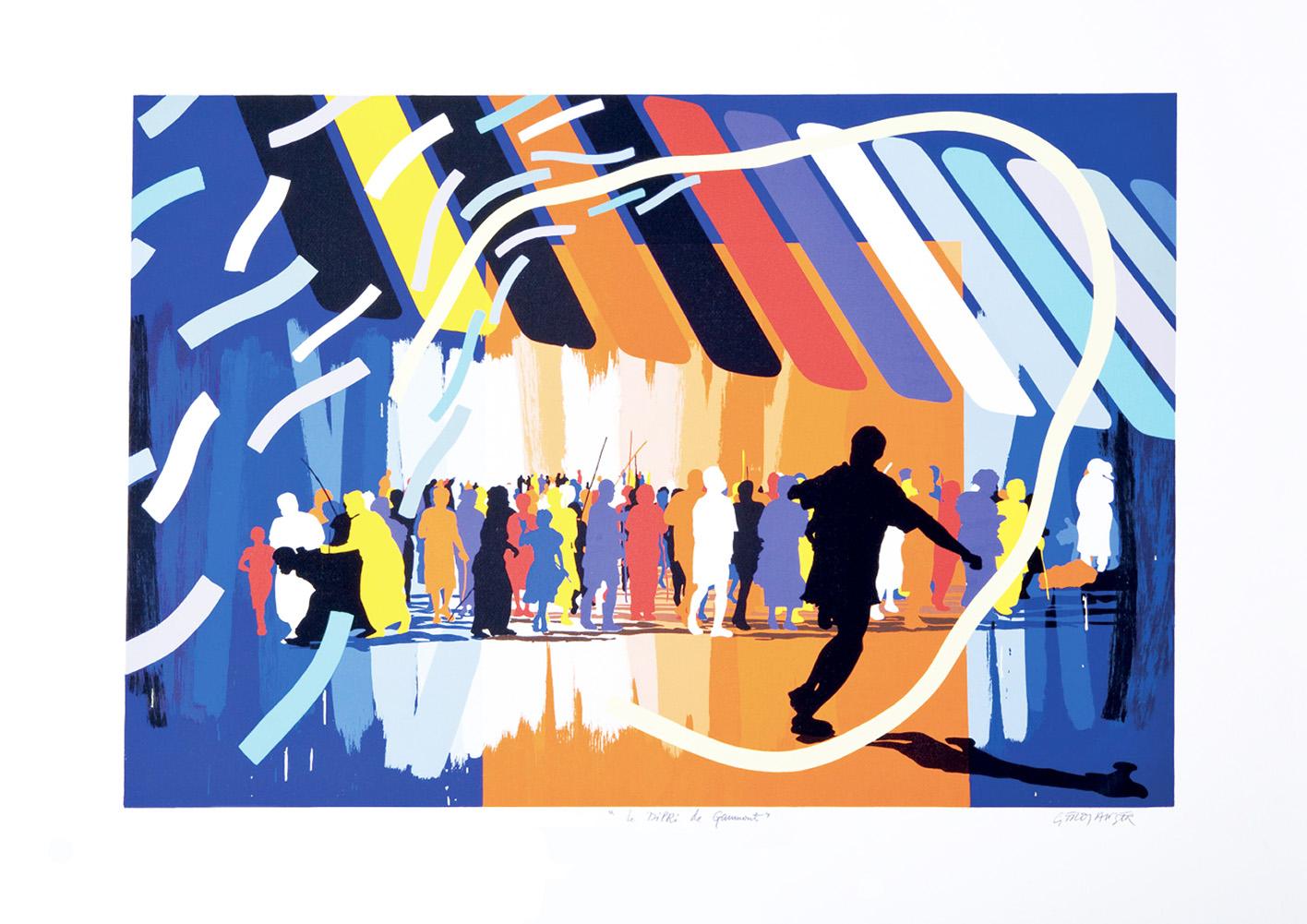 Gerard Fromanger Le Dipri De Gaumont (Signed Print) 1988 | MyArtBroker