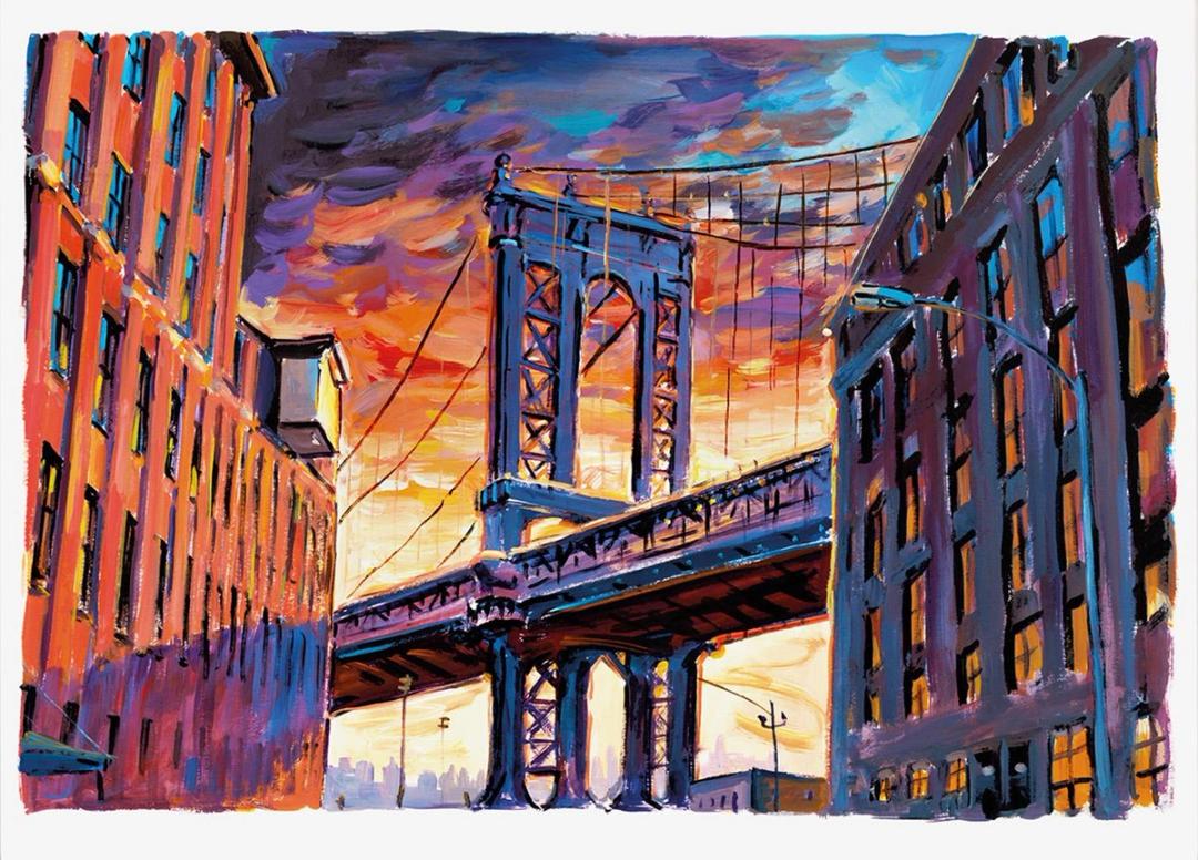 Bob Dylan Manhattan Bridge, Downtown New York Medium (2017) (Signed ...
