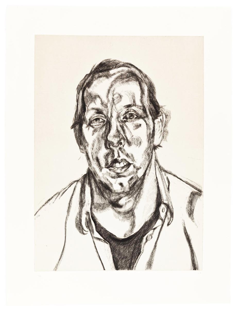 Lucian Freud David Dawson (Signed Print) 1998 | MyArtBroker