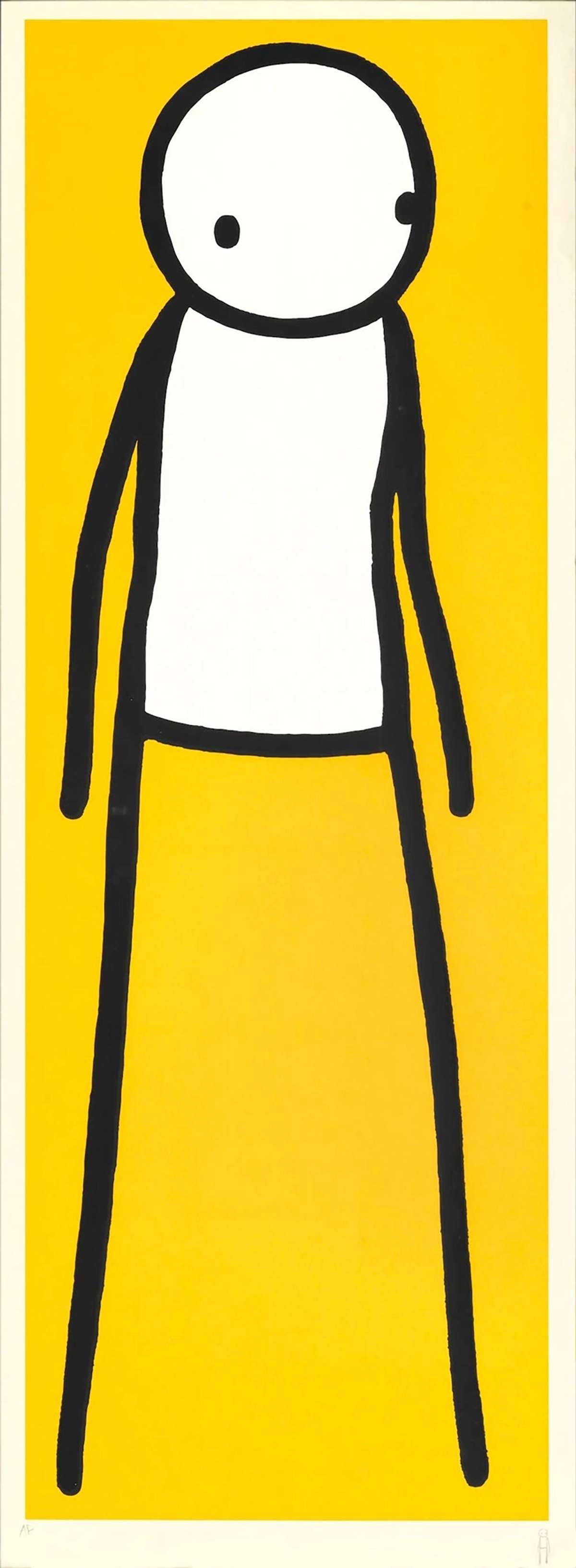 Stik Walk (yellow) (Signed) Screenprint 2012