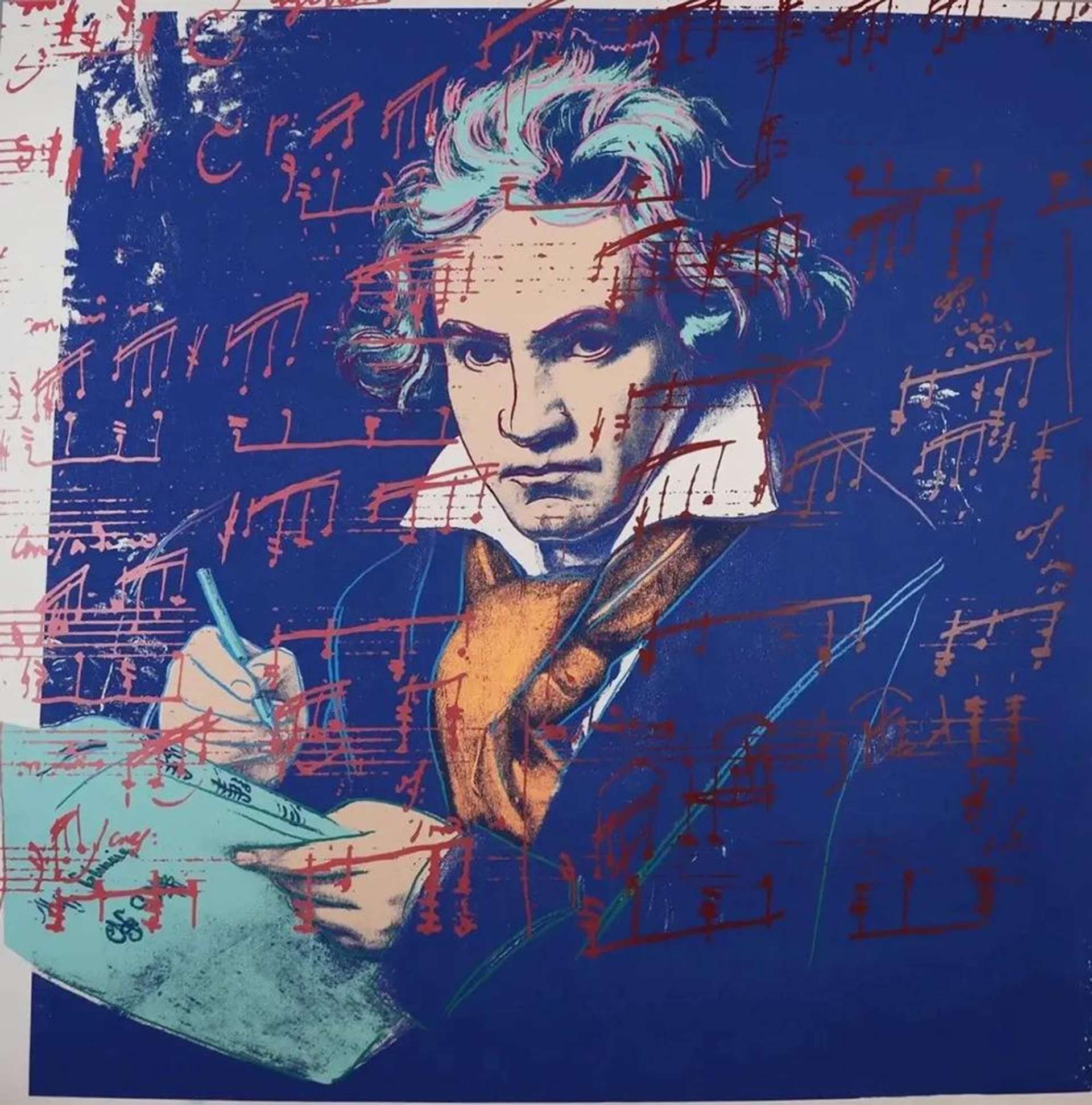 Andy Warhol Beethoven (F. & S. IIB.390-393) (Signed Print) 1987 ...