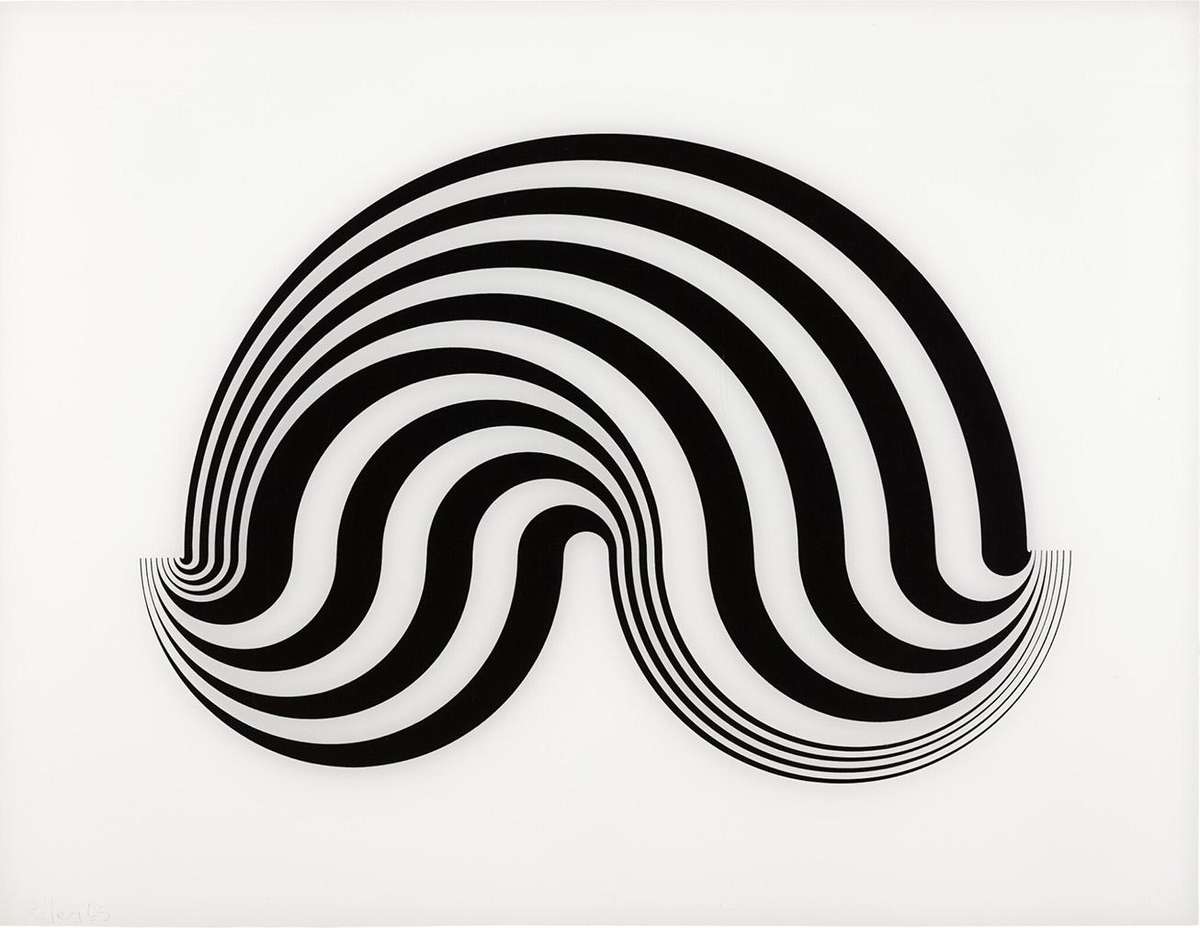 Bridget Riley Fragment 5 (Signed Print) 1965 | For Sale