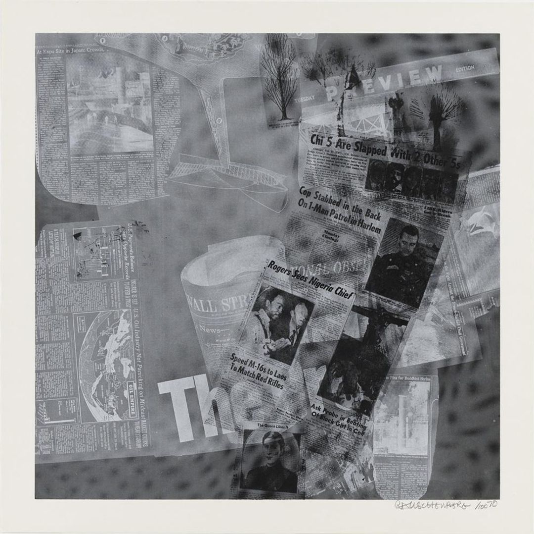 Robert Rauschenberg Surface VII (Signed Print) 1970 | MyArtBroker
