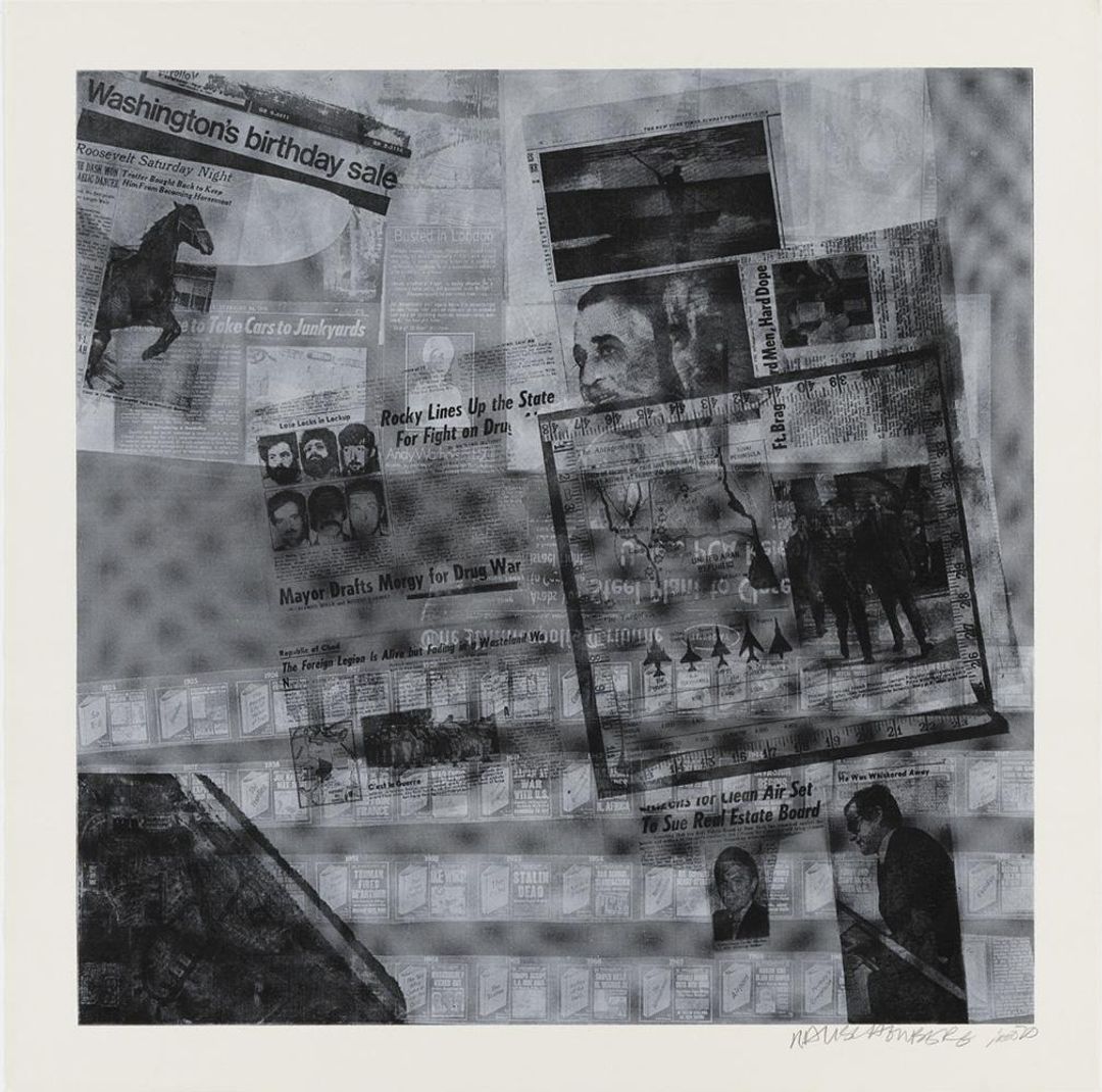 Robert Rauschenberg Surface XI (Signed Print) 1970