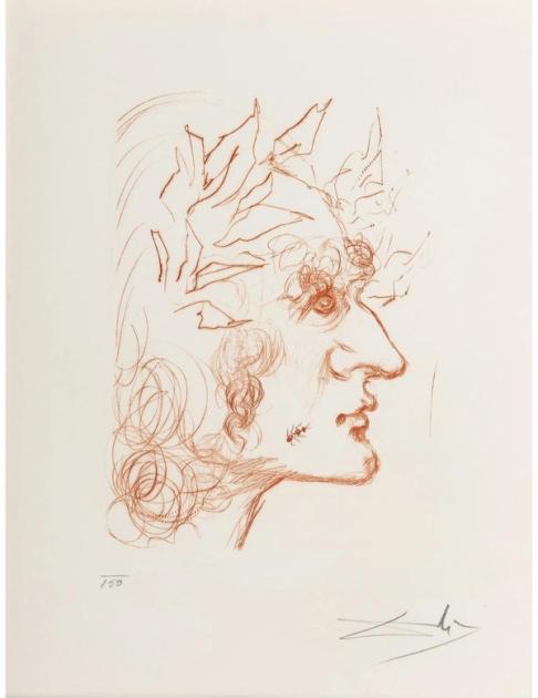 Salvador Dali Much Ado About Shakespeare: Shakespeare I (portfolio ...