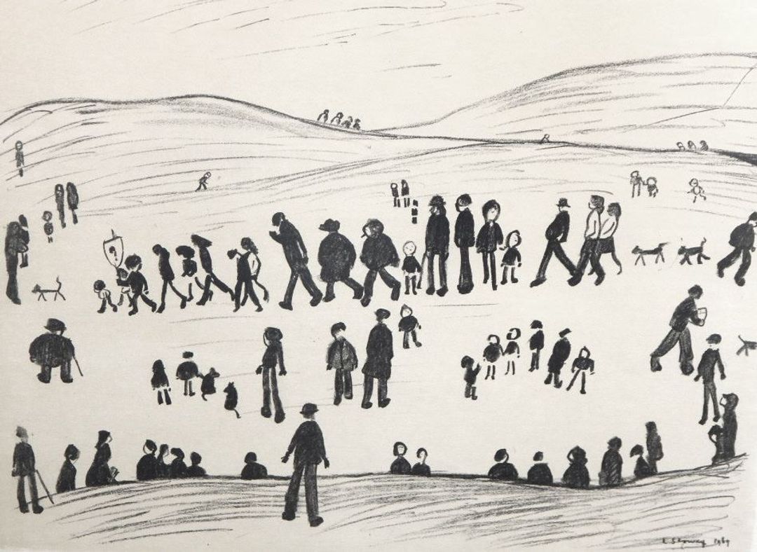 Figures by L S Lowry Meaning, Analysis & Auction Results | MyArtBroker