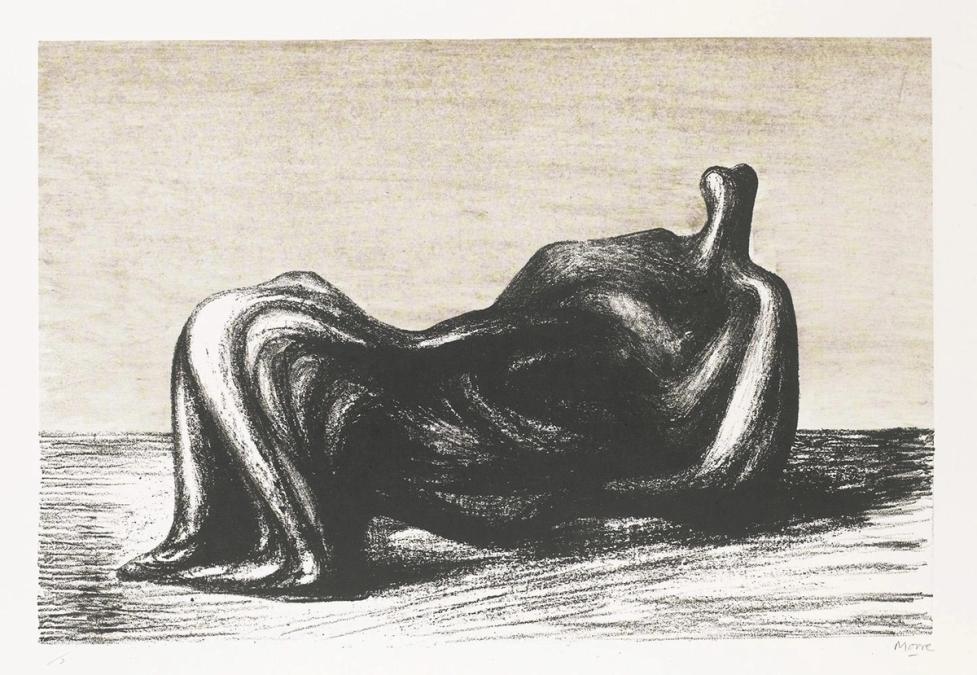 Henry Moore Draped Reclining Figure (Signed Print) 1975 | MyArtBroker