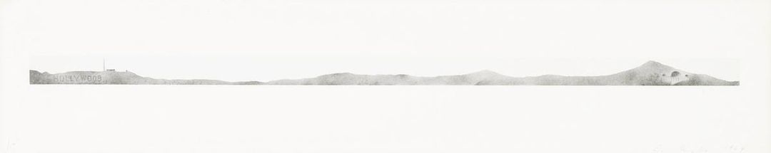 Ed Ruscha Hollywood With Observatory (Signed Print) 1969 | For Sale