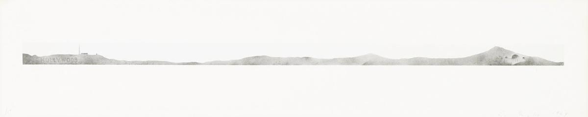 Ed Ruscha Hollywood With Observatory (Signed Print) 1969 | For Sale