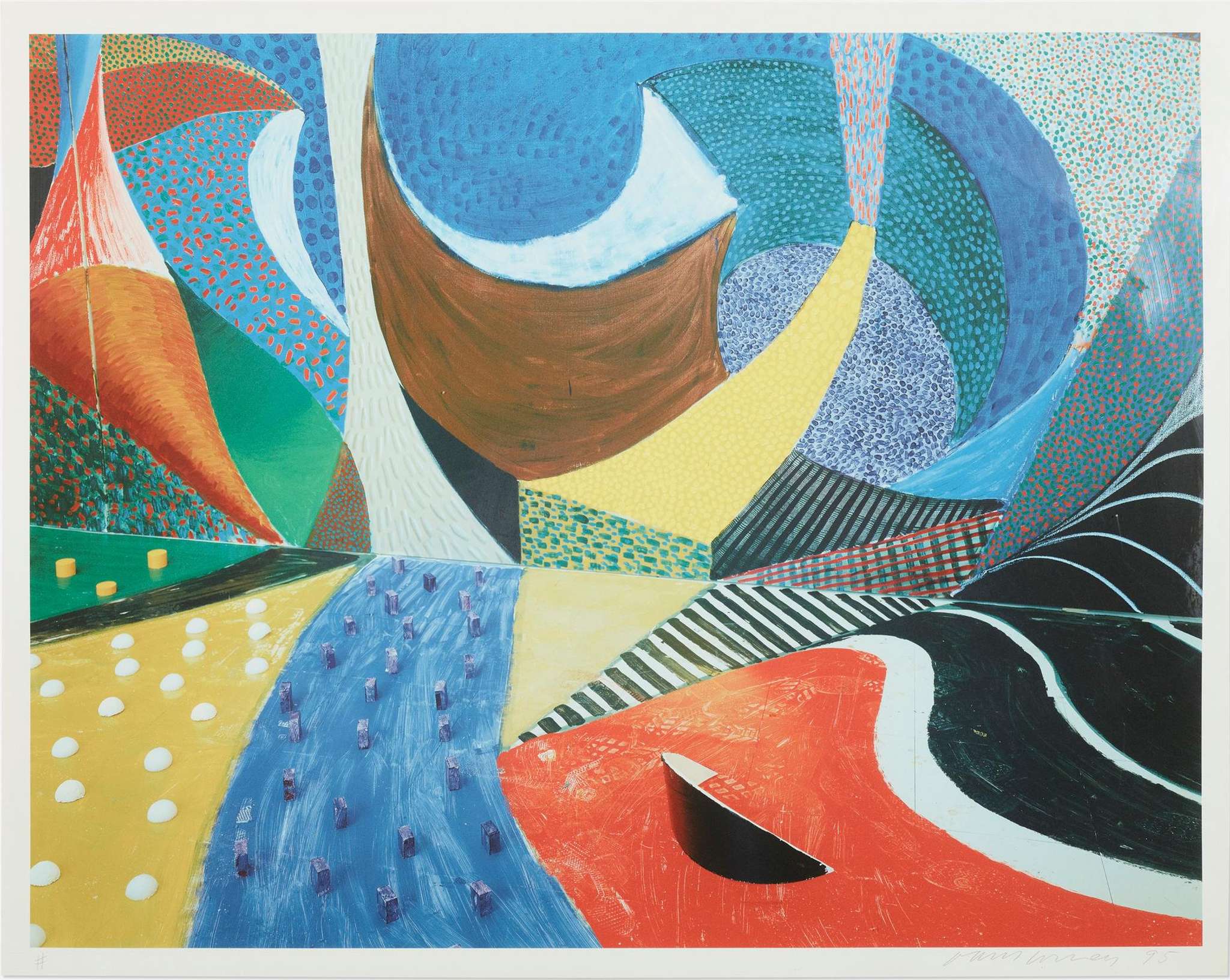 David Hockney Third Detail, Snails Space, March 27th 1995 (Signed Print ...