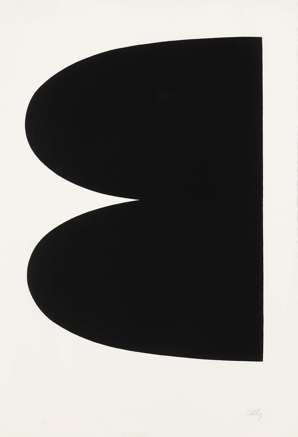 Ellsworth Kelly Black (Signed Print) 1965 | For Sale
