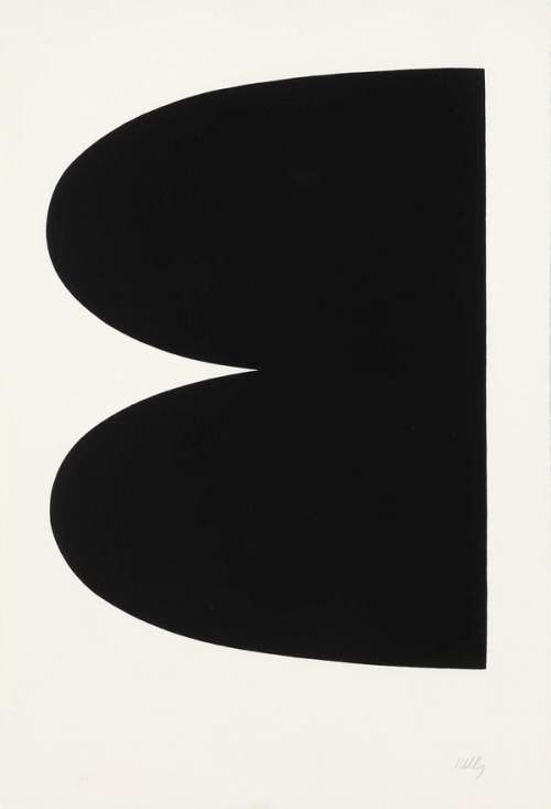 Ellsworth Kelly Black (Signed Print) 1965 | For Sale