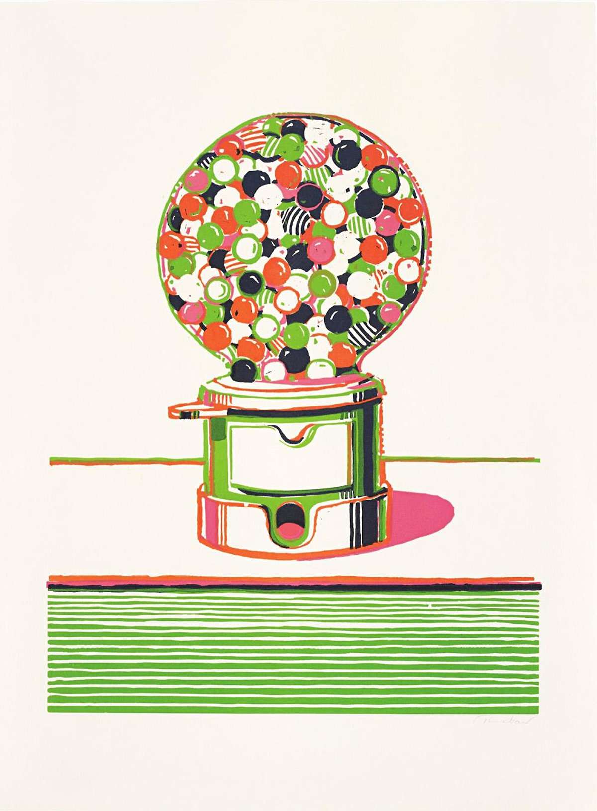Wayne Thiebaud Gumball Machine (Signed Print) 1970 | MyArtBroker